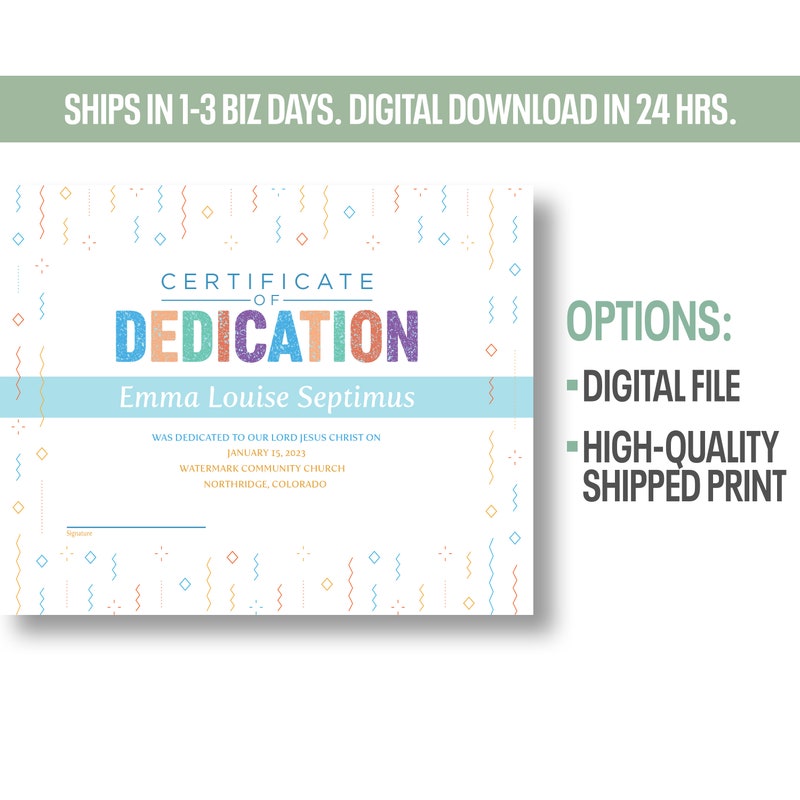 Dedication - Etsy