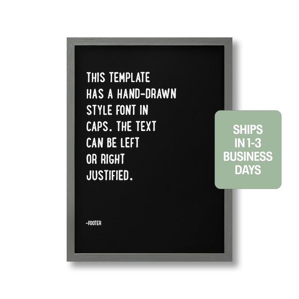 Custom Quote Frame - Etsy