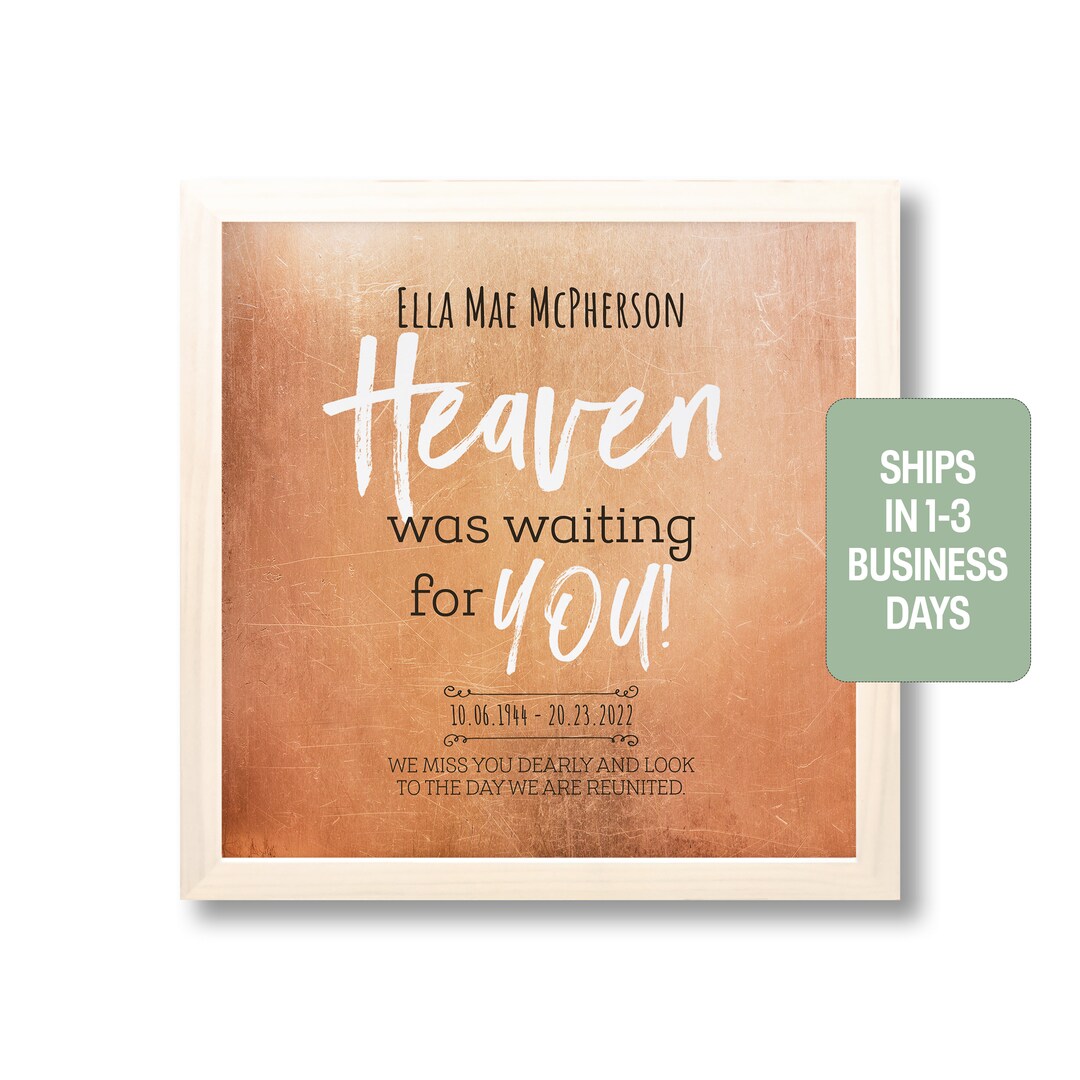 Personalized Sympathy, Memorial, Grief Gift, Print or Framed Print ...