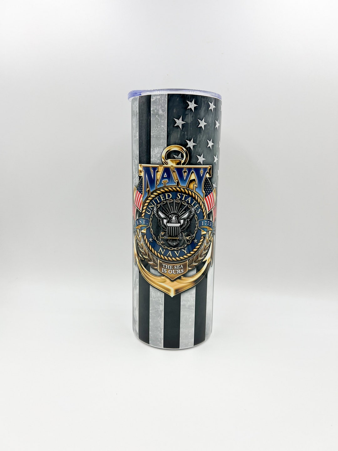 US Navy Sublimation Tumbler | Stainless Steel 20 Oz Tumbler Gift ...