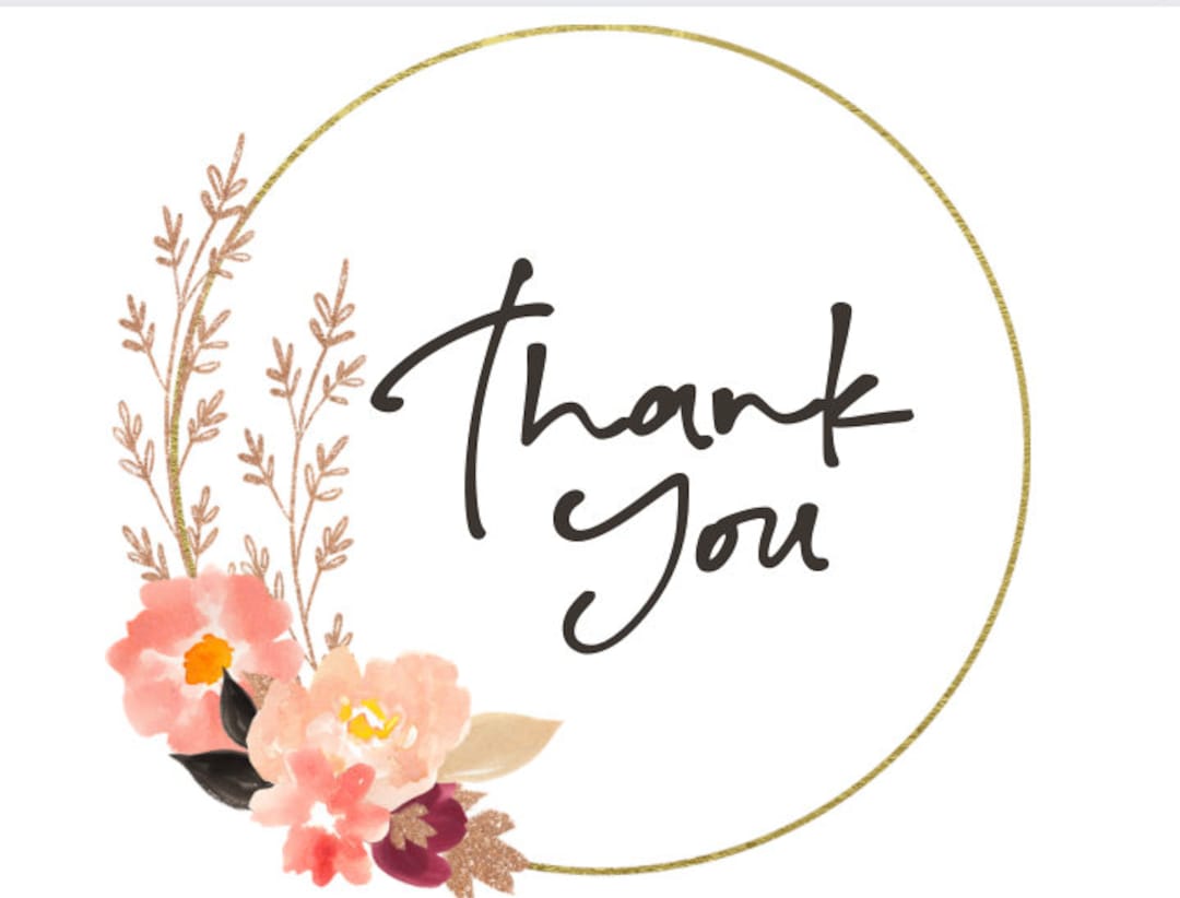 Thank You Editable Card Canva Template - Etsy