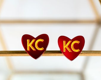 Yellow Red Kc Heart - Etsy