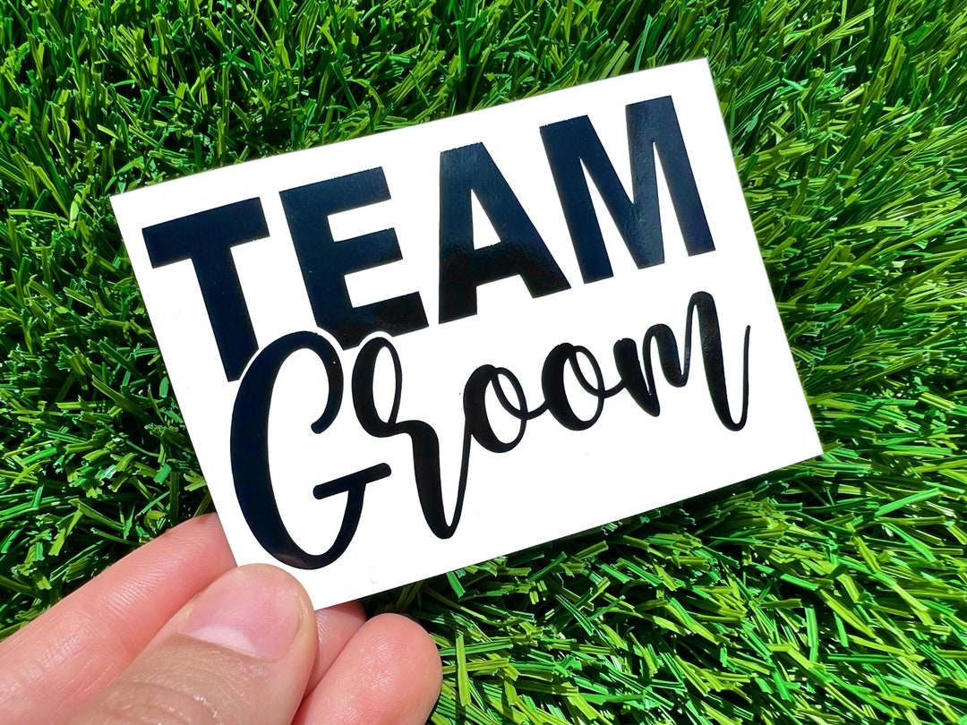 Team Groom Decals, Groom Vinyl Decals, Bachelor Party Decor, Team Groom ...