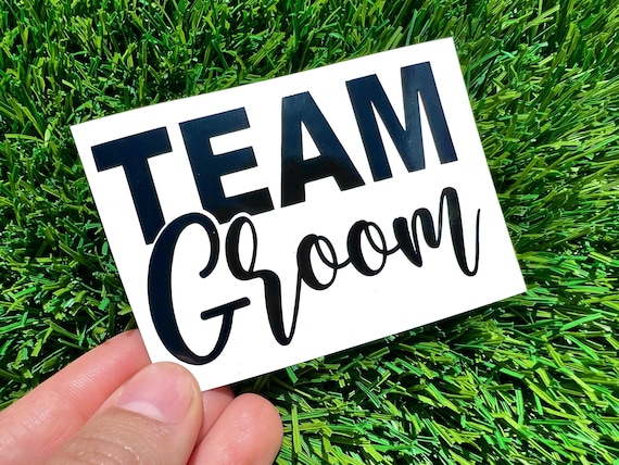 Team Groom Decals Groom Vinyl Decals Bachelor Party Decor | Etsy