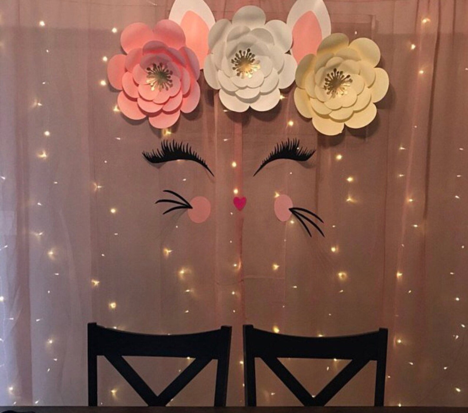 Cat Backdrop DIY Kitty Party Cat Party Kitty Decorations - Etsy