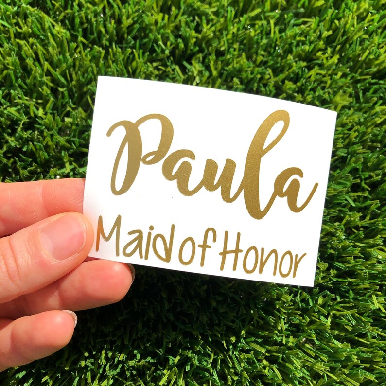 Bridesmaid Proposal Stickers Decals Wedding Party Maid of | Etsy