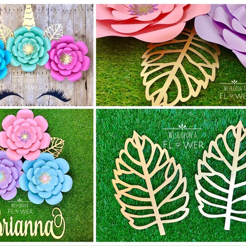 Paper Leaves Large Paper Leaves Nursery Decor Party | Etsy