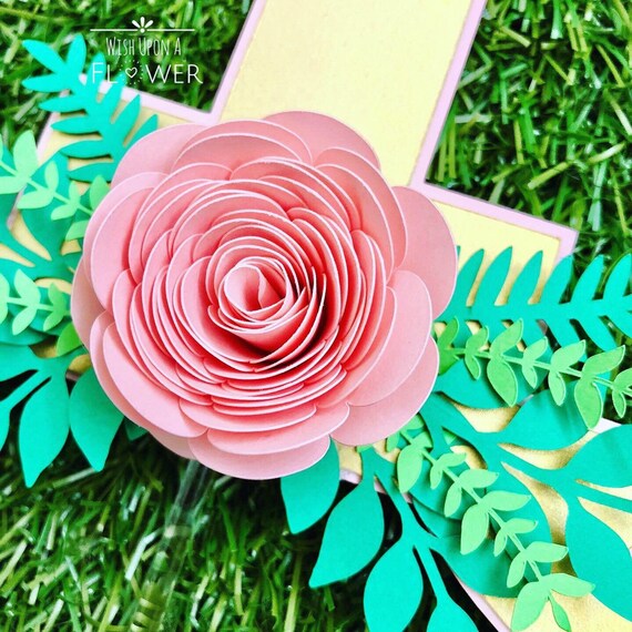 Rolled Rose SVG Rolled Paper Flower Svg Paper Flower - Etsy