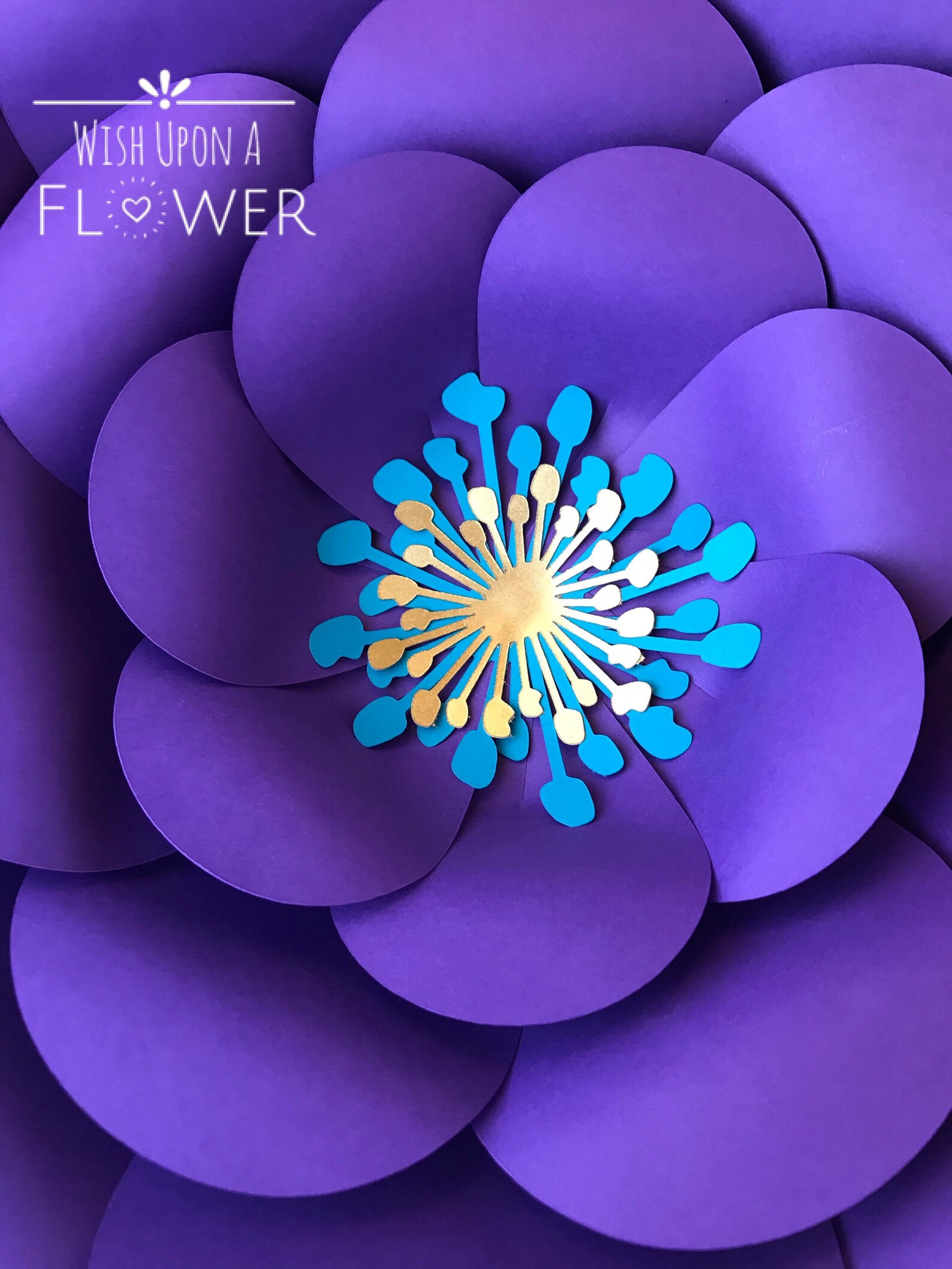 Paper Flower Template, Paper Flower SVG, Unicorn SVG, Unicorn Flower ...