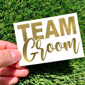 Team Groom Decals, Groom Vinyl Decals, Bachelor Party Decor, Team Groom ...