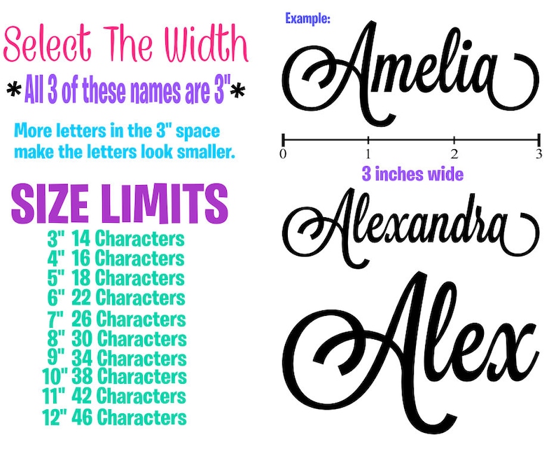 Name Decal Stickers Custom Stickers Custom Name Sticker - Etsy