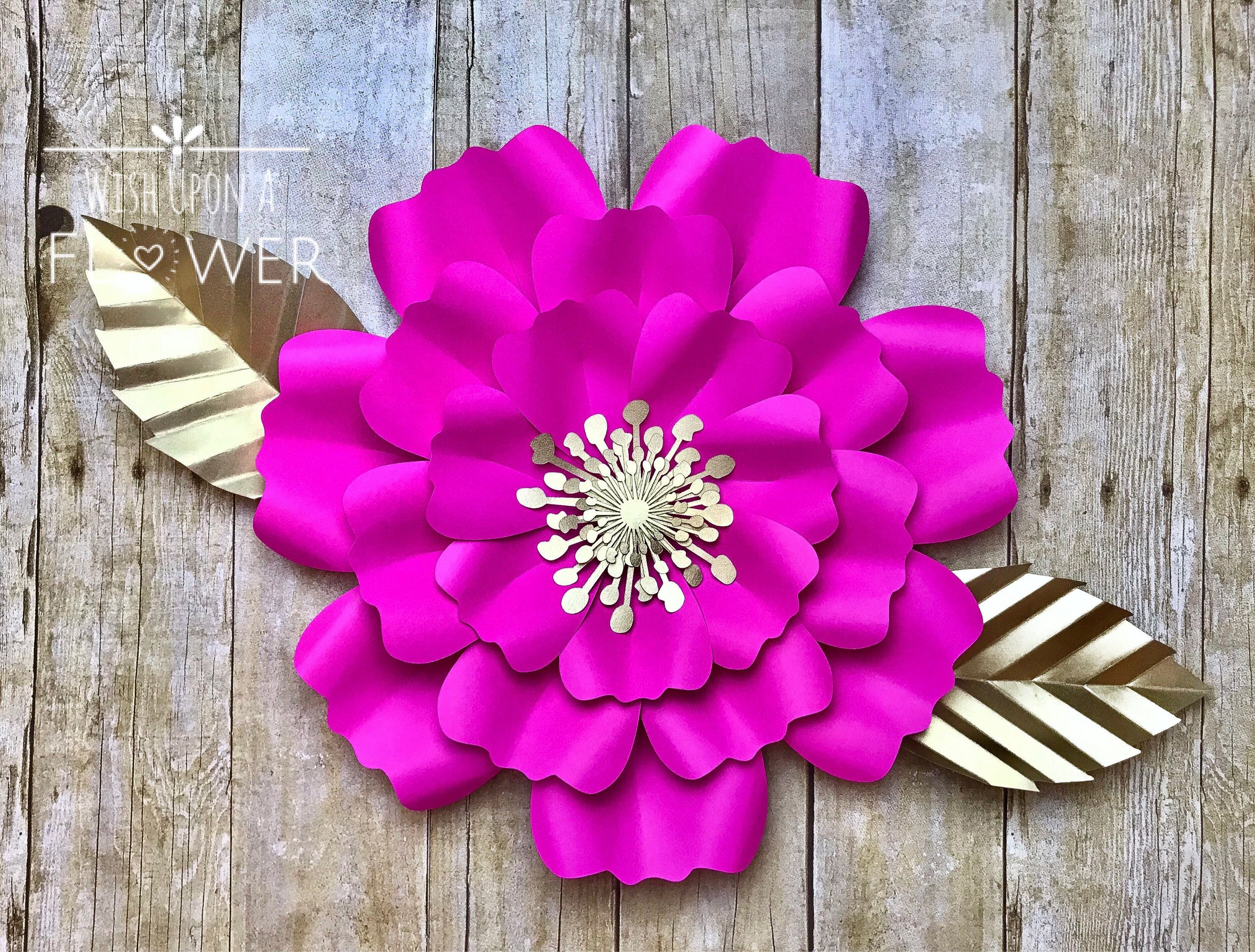 DIY Paper Flower Template In SVG And PDF Printable Petal Template For 