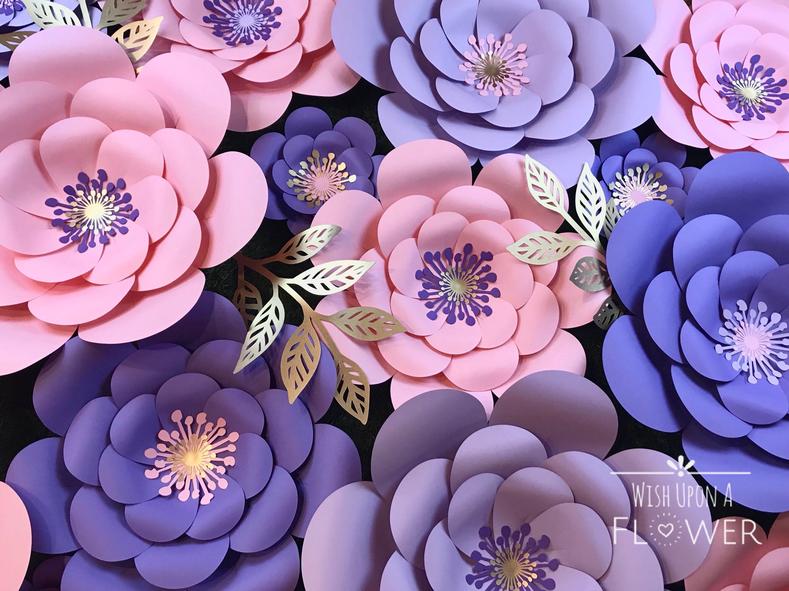 Paper Flowers Paper Flower Wall Decor Nursery Wall Decor - Etsy