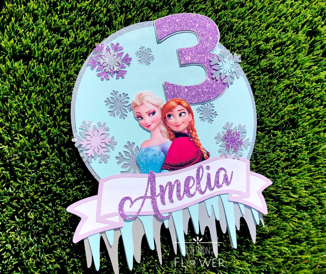 Frozen Birthday Decoration Cake Topper Frozen Birthday - Etsy