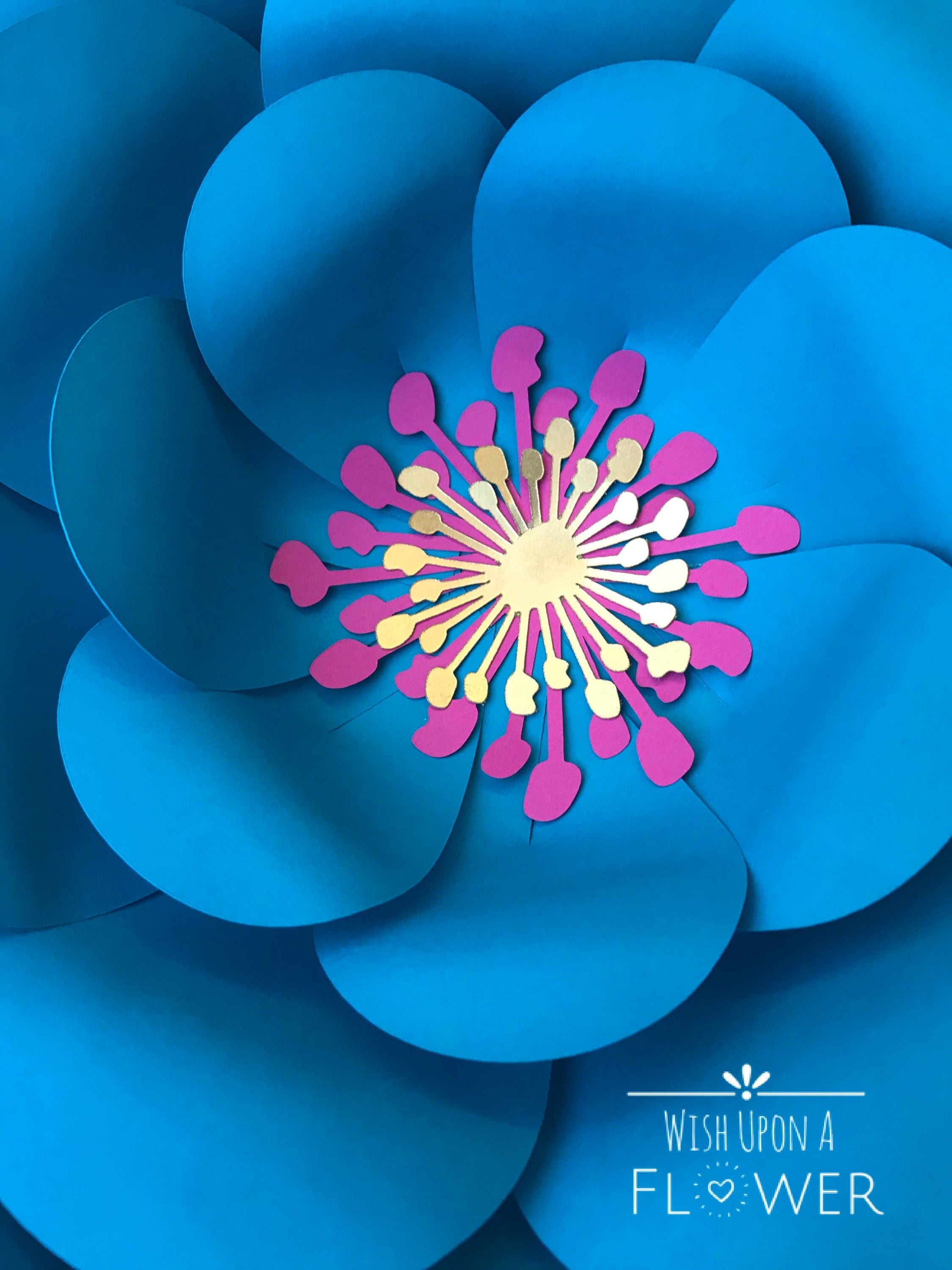 Paper Flower Centers 15 Flower Centers Gold Flower Center - Etsy