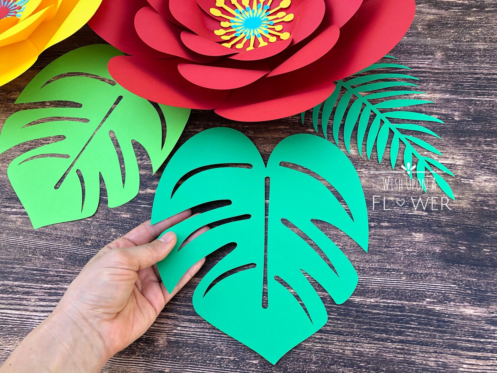 Paper Leaves Large Paper Leaves Nursery Decor Party - Etsy