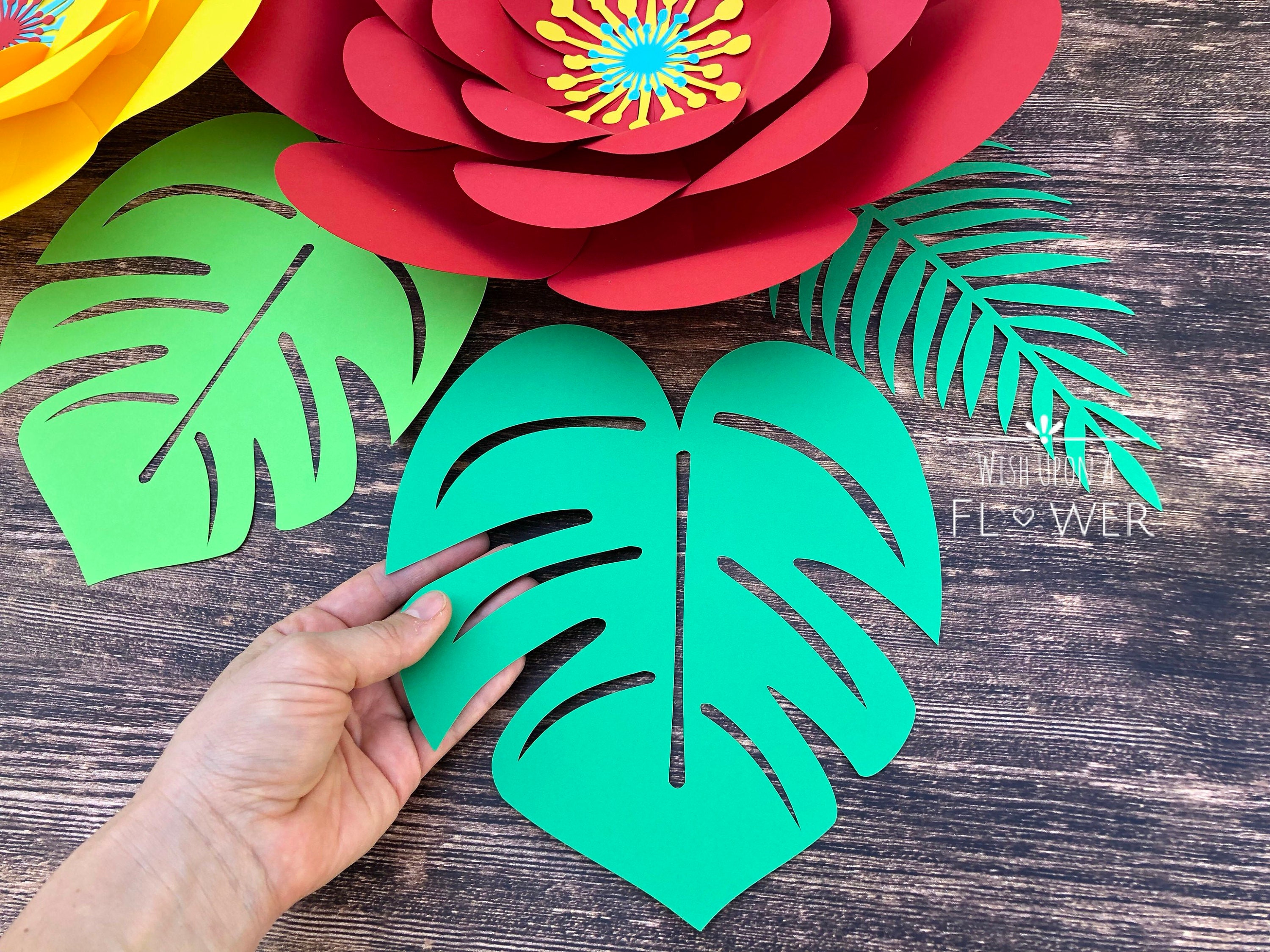 Paper Leaves Large Paper Leaves Nursery Decor Party - Etsy