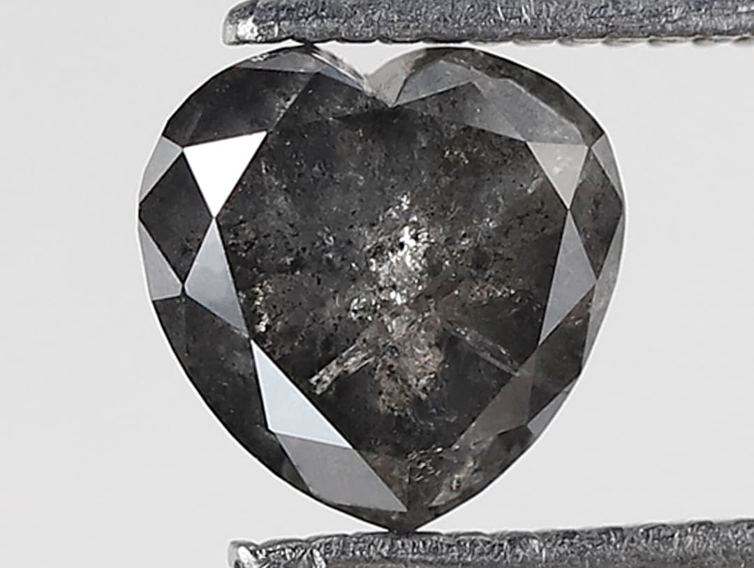 1.69 Ct Heart Shape Black Diamond: Loose Natural Diamond - Etsy