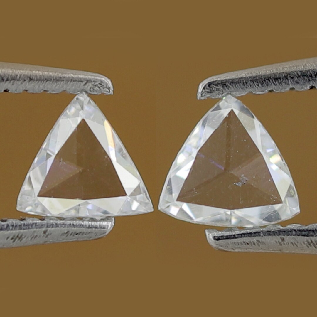 0.40 Ct Triangle Rose Cut Diamond: FG SI, 4mm Loose Diamond - Etsy