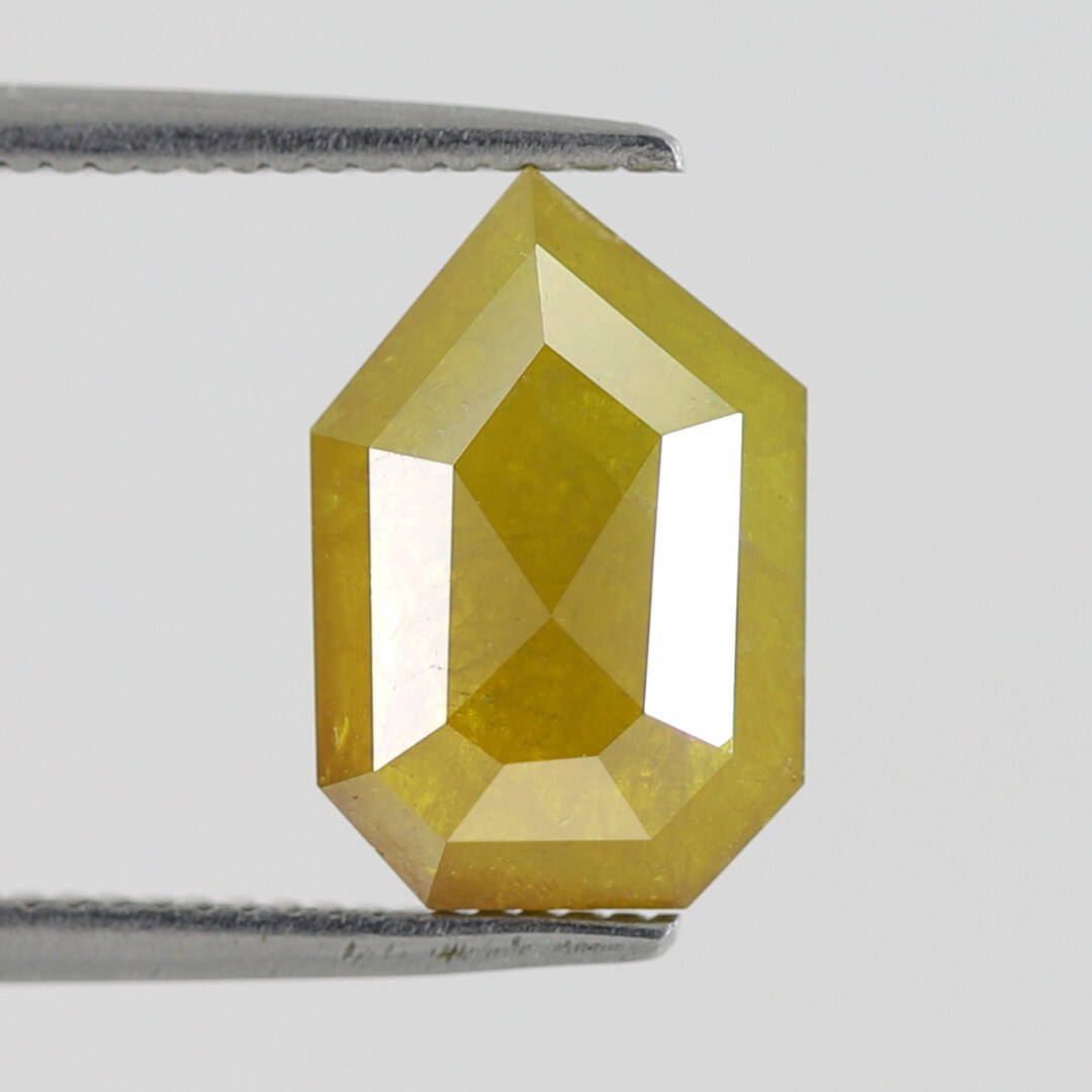 2.39 CT Unique Bullet Shape Loose Diamond 10 MM Natural Yellow - Etsy