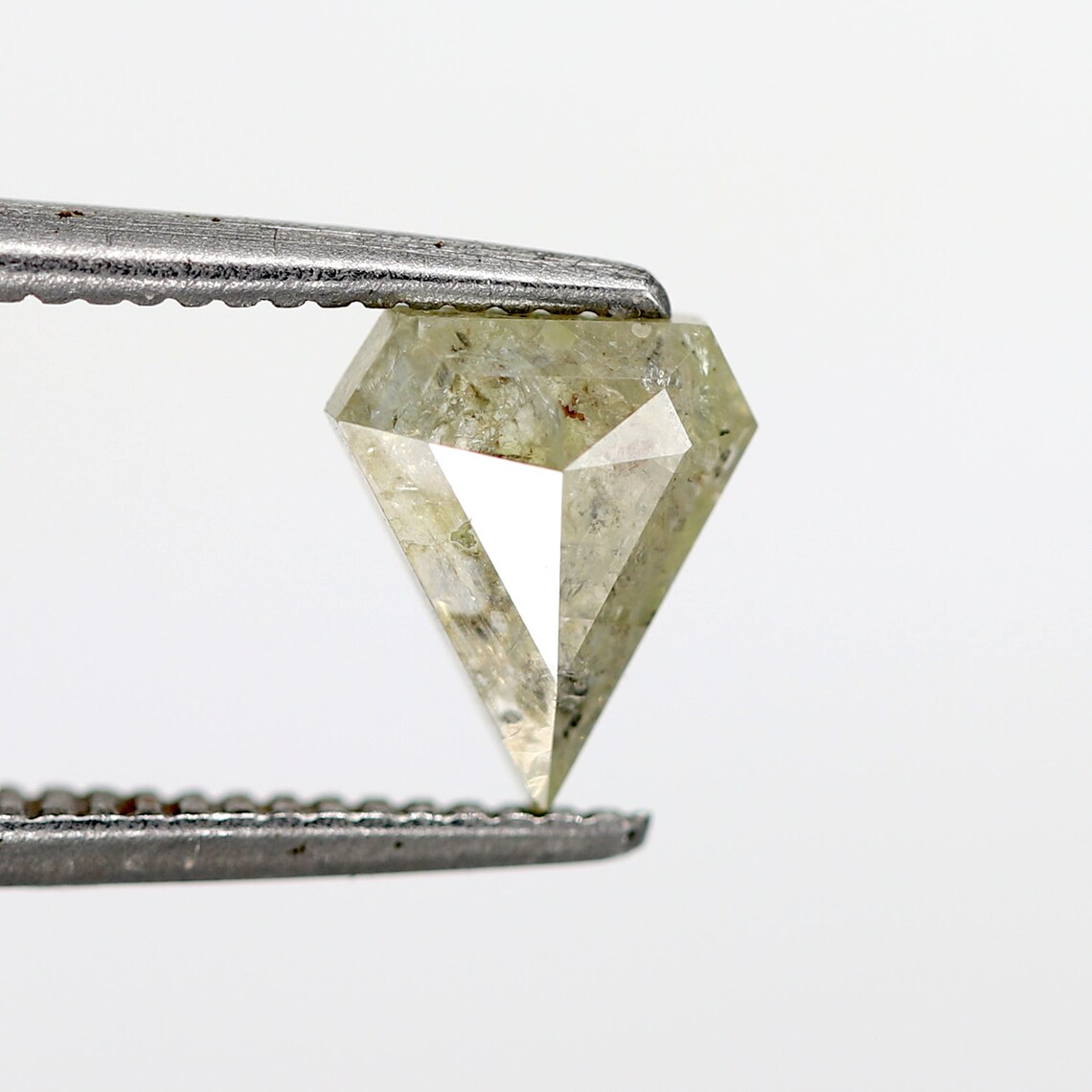 0.77 Ct natural Fancy ICY White Milky Diamond Pentagon - Etsy