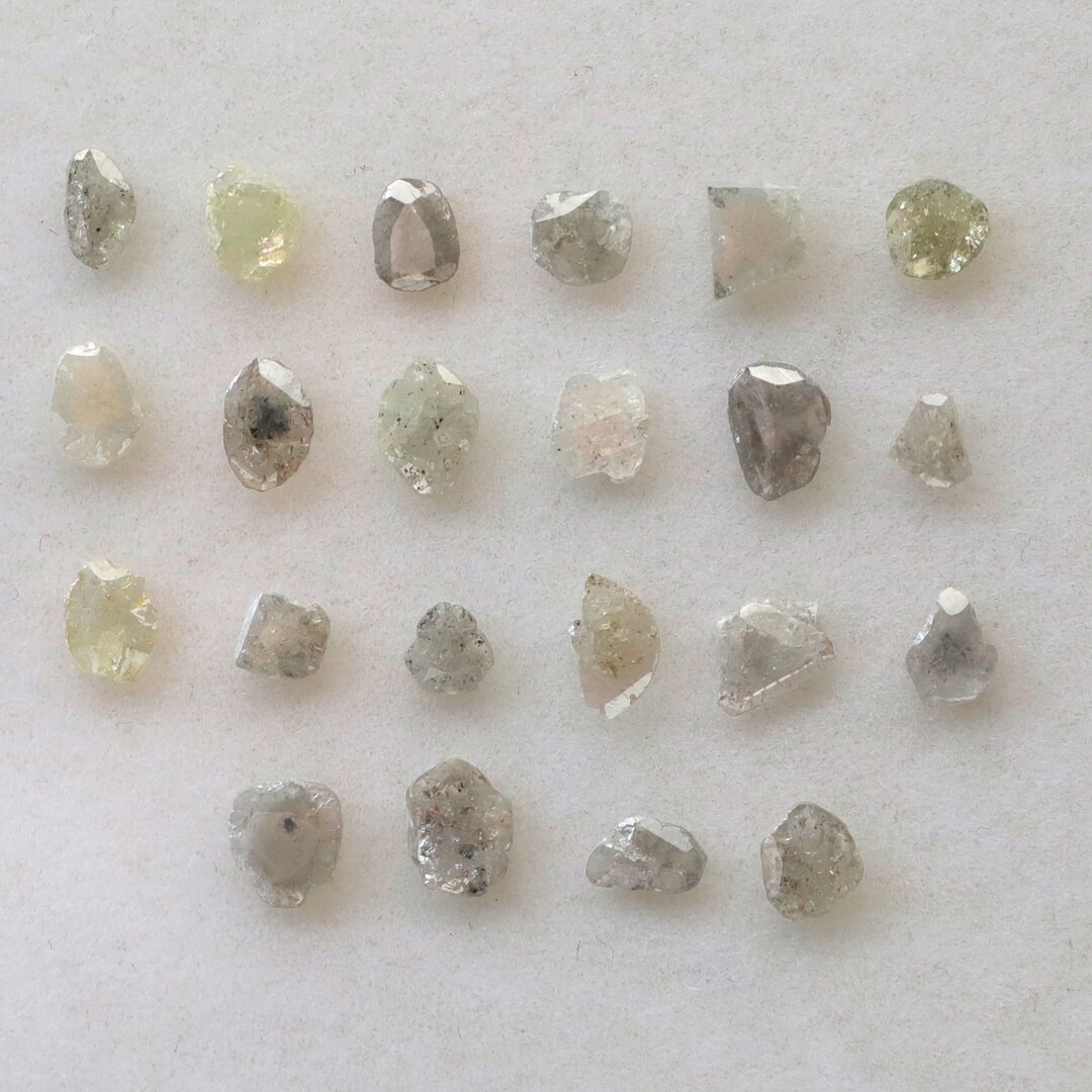 6.66 CT Loose Natural English Slice Polki Diamonds, 5 MM to 7.5 MM Mix ...