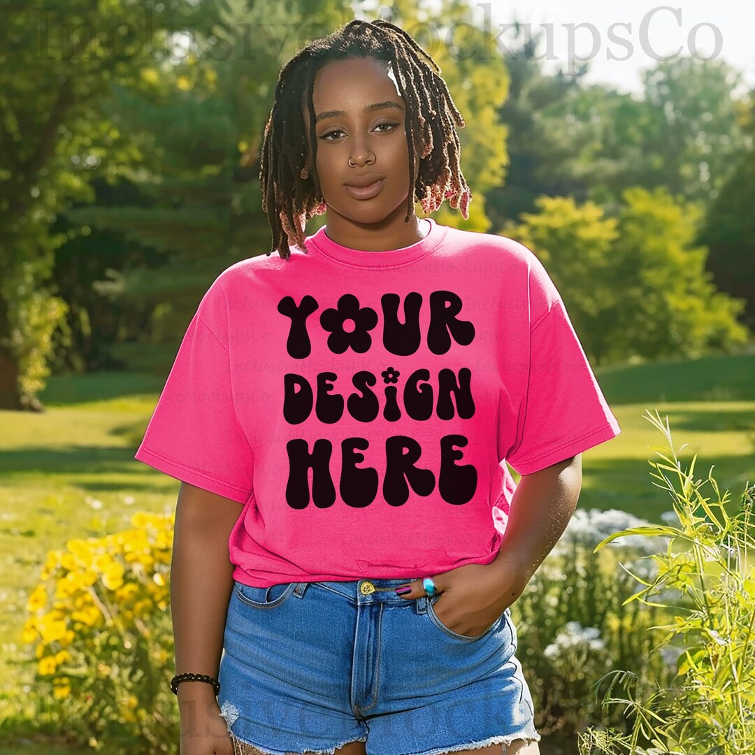 Heliconia Comfort Colors Mockup Comfort Colors Mockup Heliconia Comfort ...