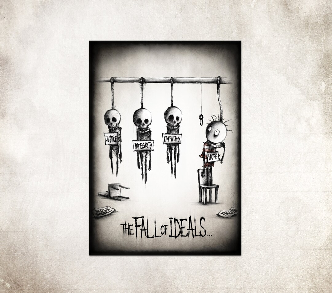 Drawing the Fall of Ideals by FREDWARDFALL. Metaphorical and Cynic ...