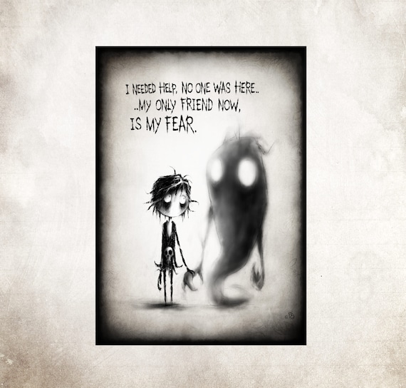 FREDWARDFALL Friends in Fear Illustration. A4. - Etsy