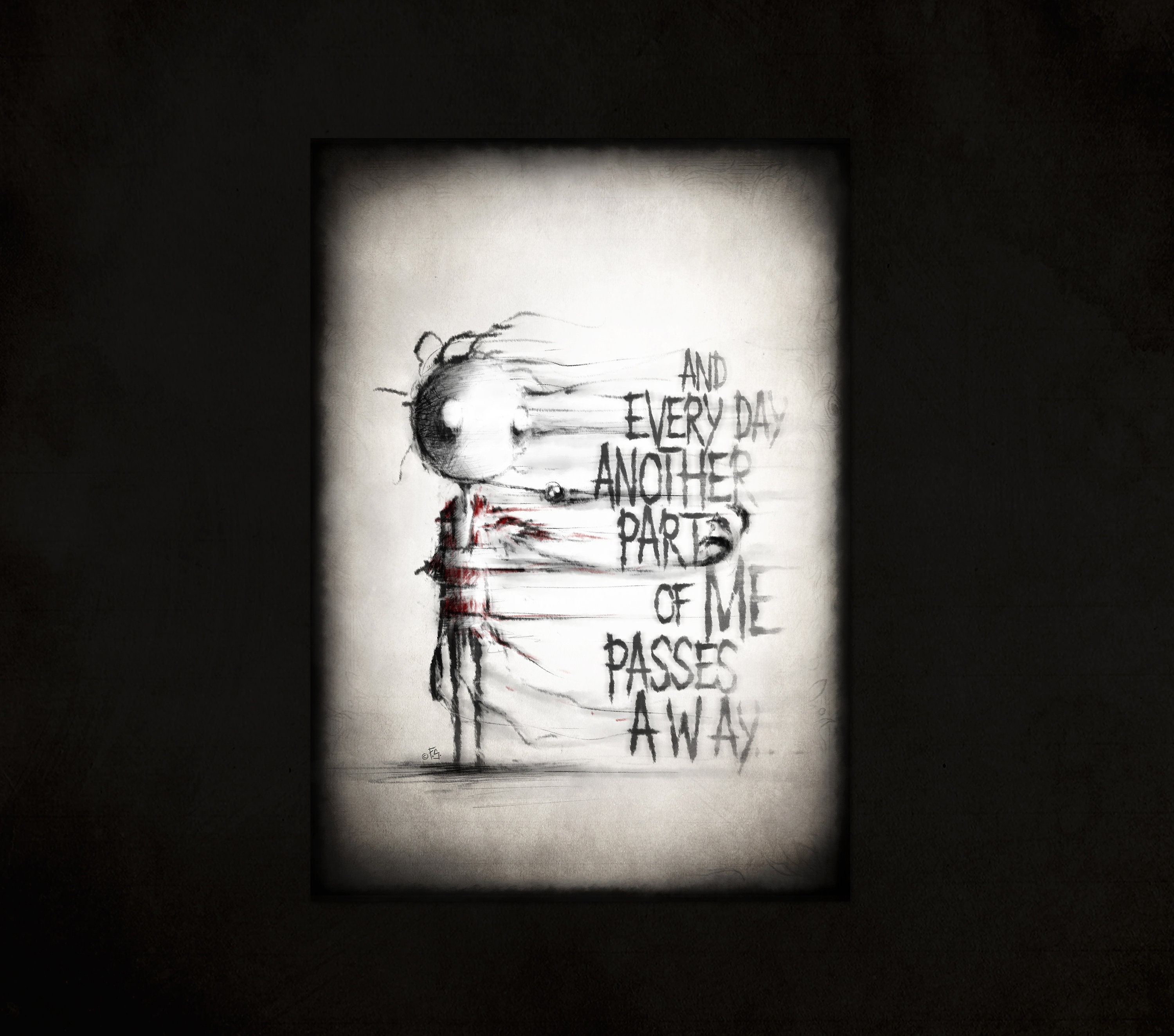Drawing "i'm Fading Away Day by Day" by Fredwardfall. About the ...