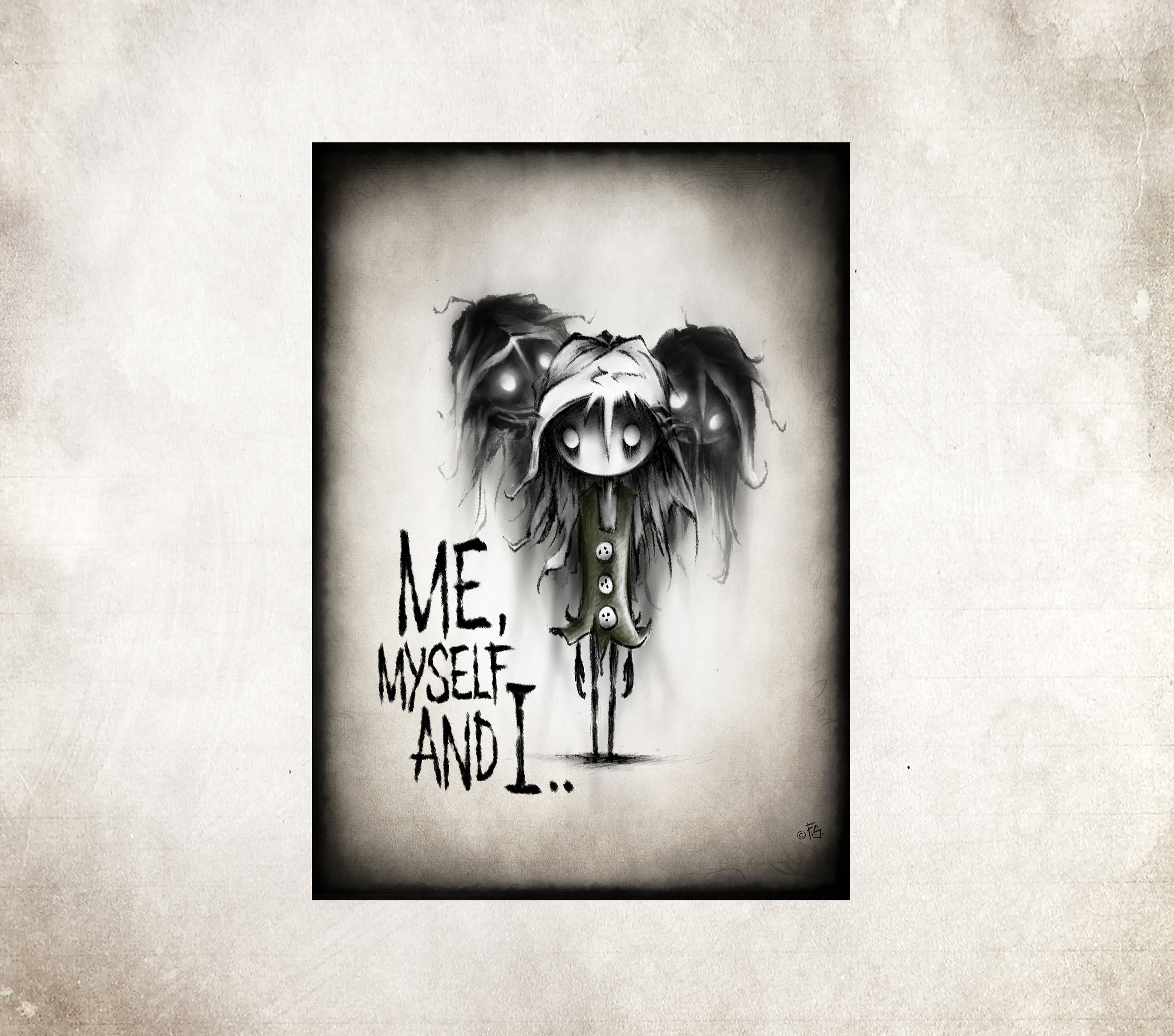 Drawing "me, Myself & I" About Dark Shadows Inside Our Head and Feeling ...