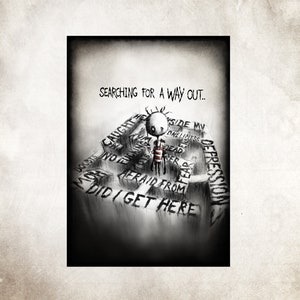 Drawing "trapped in a Maze" About Feelings, Depression, Anxiety, and ...