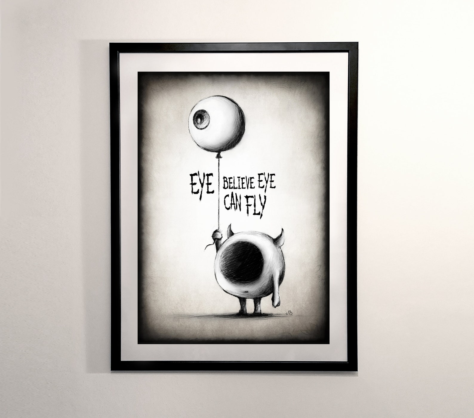Drawing "eye Believe Eye Can Fly" by FREDWARDFALL. We Must Be Bravely ...