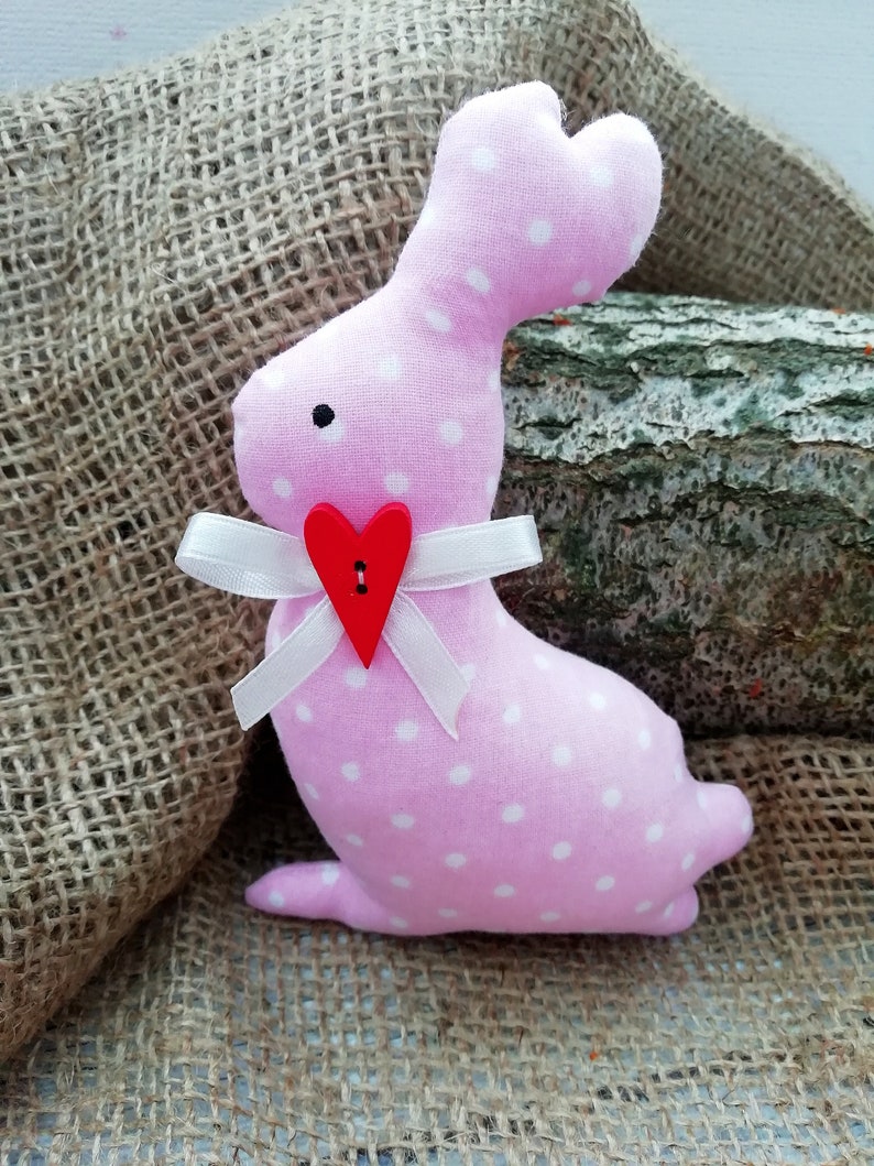 Set of 2 Textile Easter Bunnies Fabric Easter Basket Toy Set - Etsy