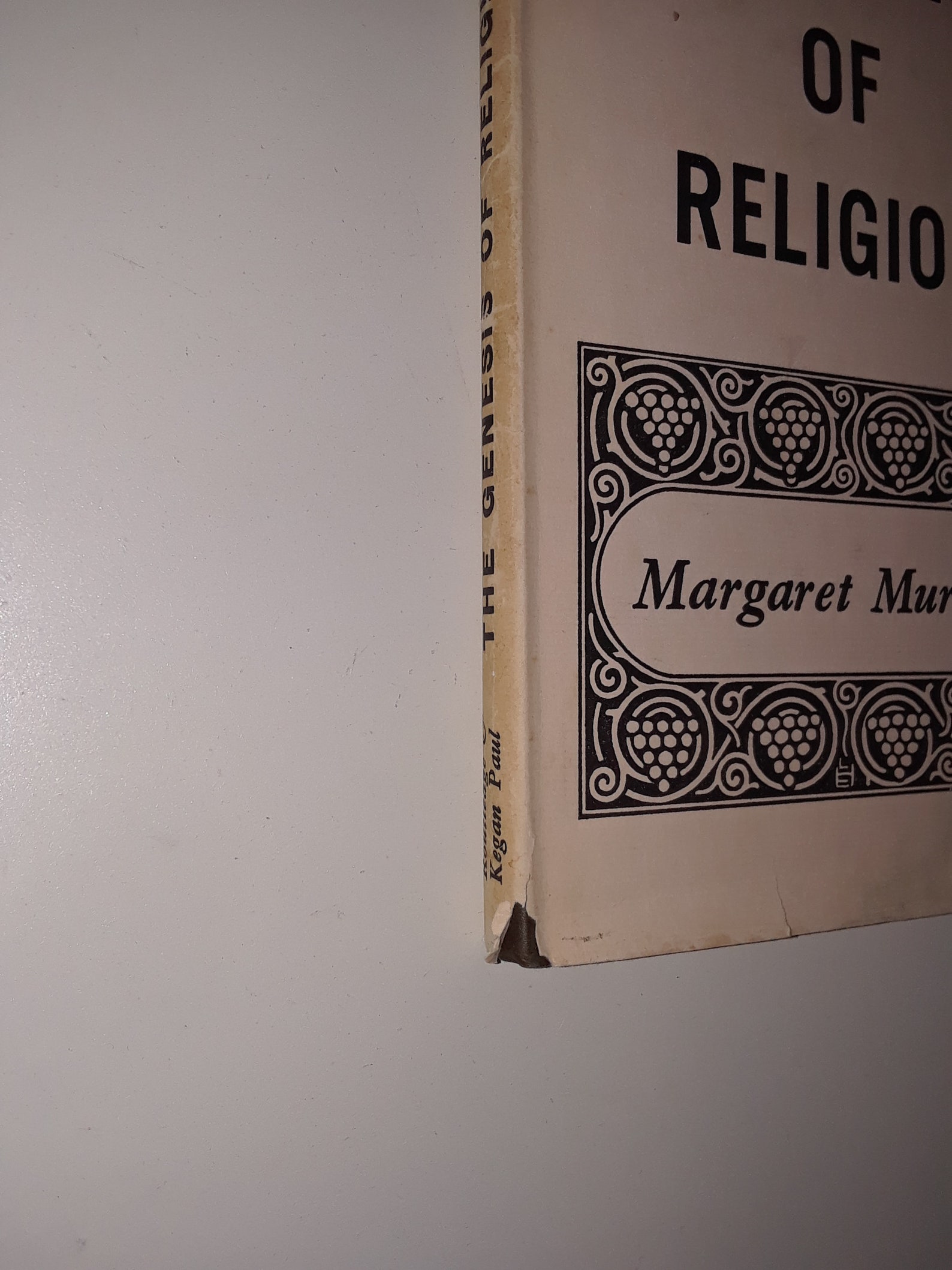 The Genesis of Religion 1963 by Margaret Alice Murray Published by ...