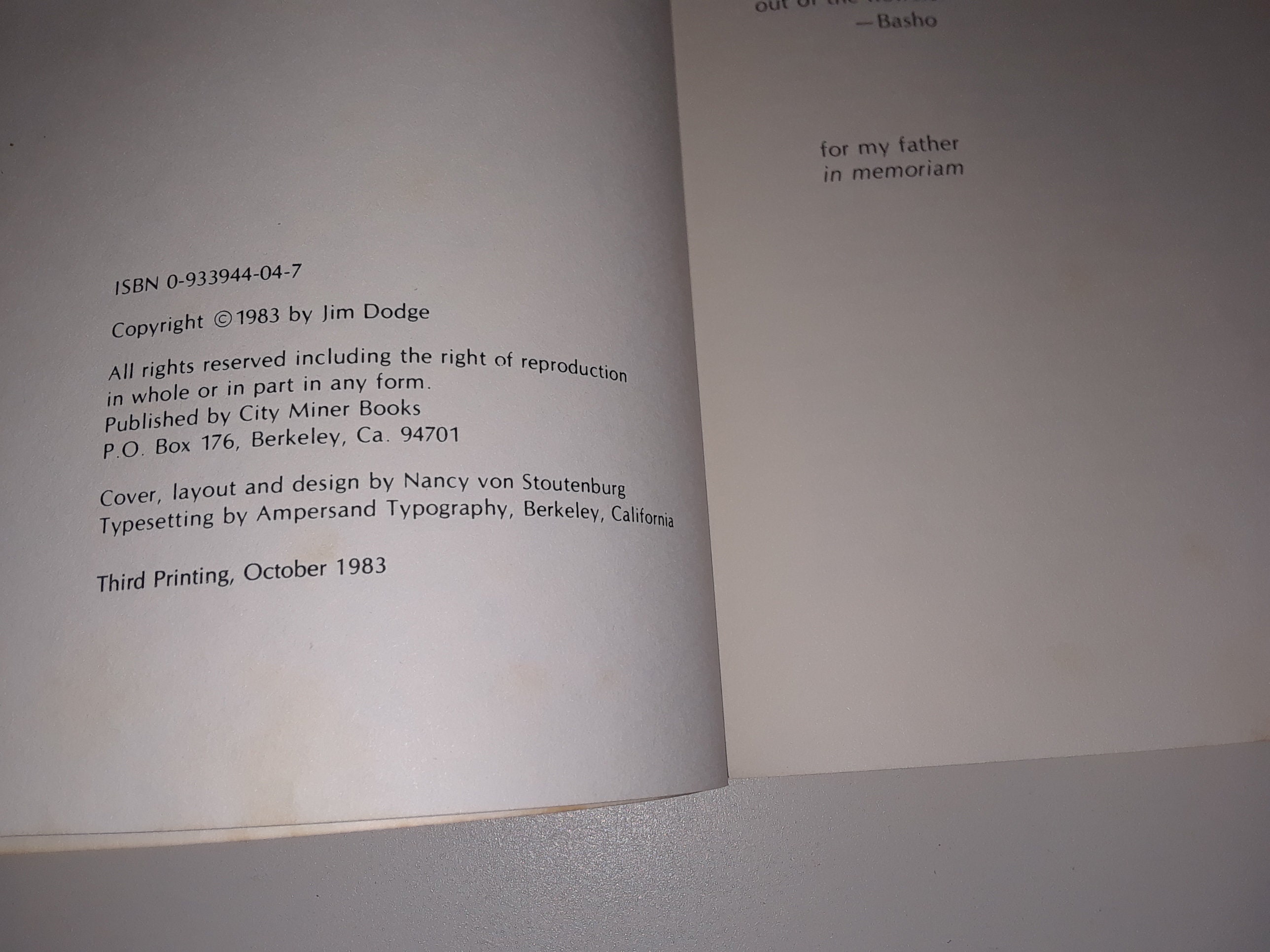 FUP a Story by Jim Dodge 1983 VG+ PB 1st Edition 3rd Print - Etsy