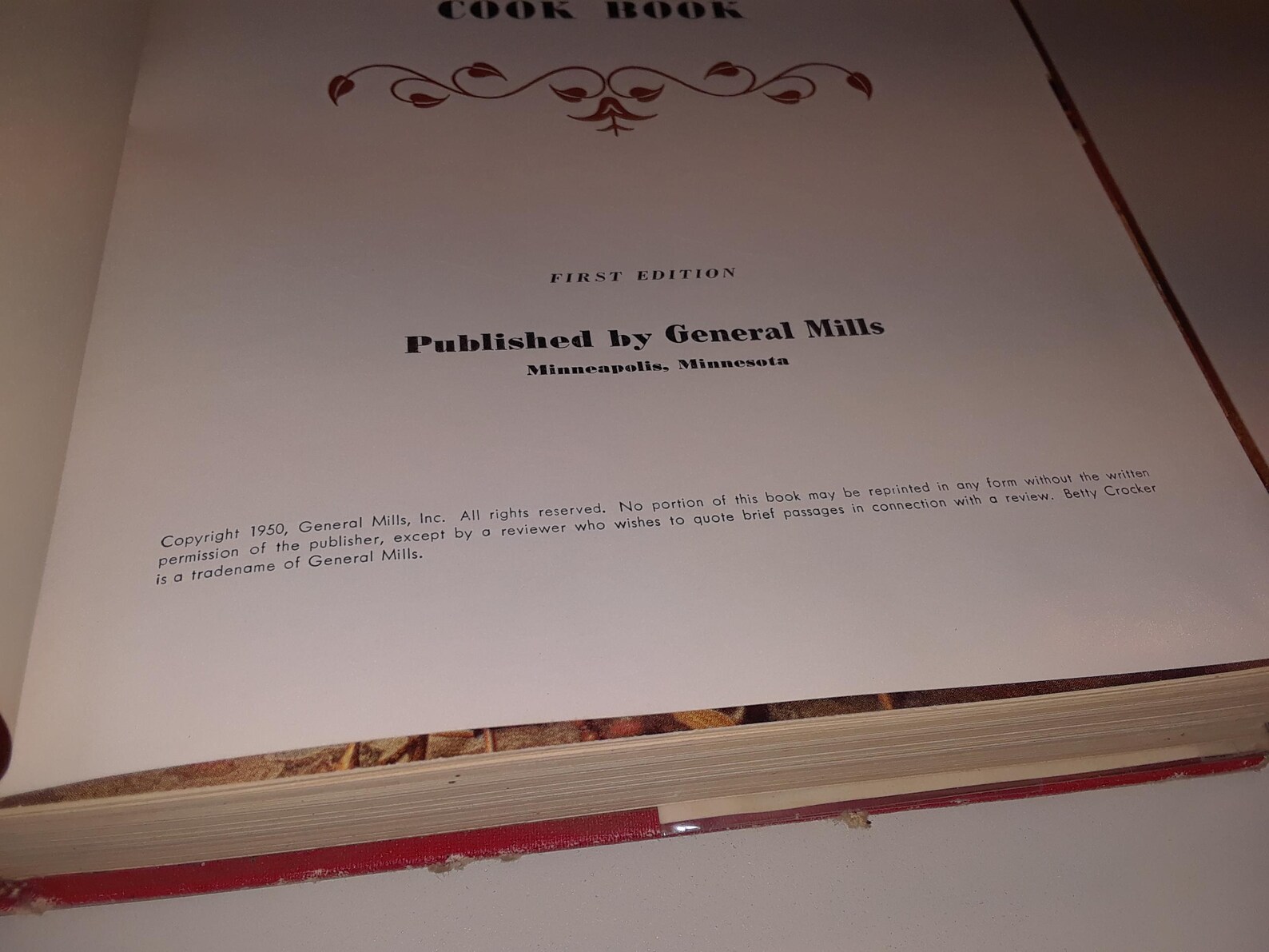 Betty Crocker's Picture Cook Book 1950 1st Edition, First Print ...