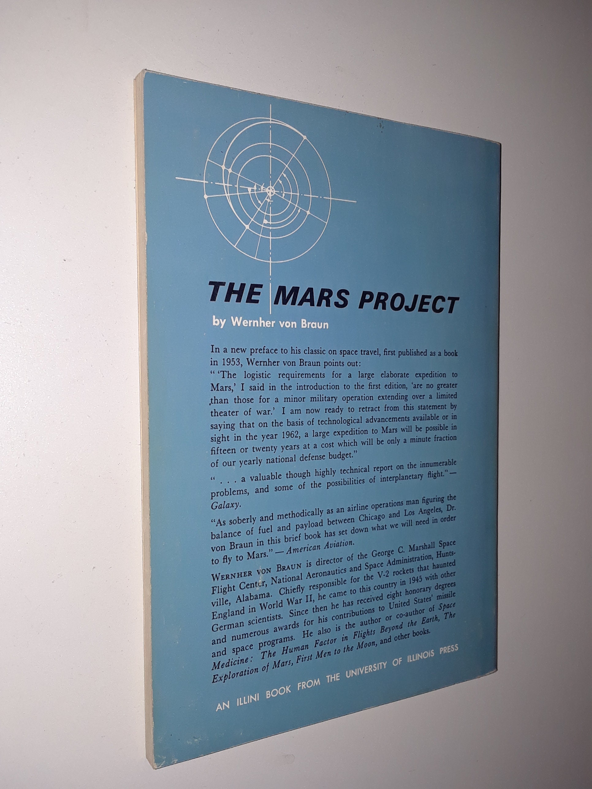 The Mars Project by Wernher Von Braun 1962 2nd Edition of the 1952 / ...
