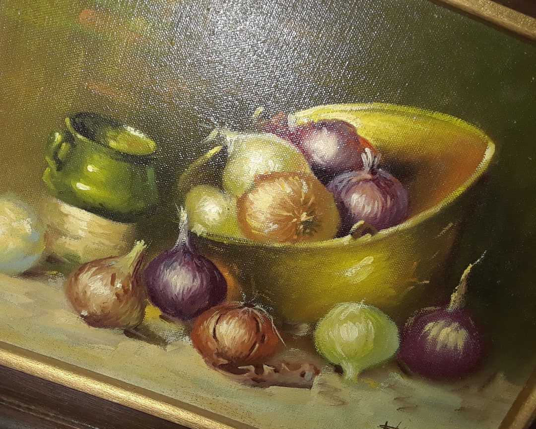 Frank Manalili Original Painting of Still Life, Frame Measures 14.5" X ...
