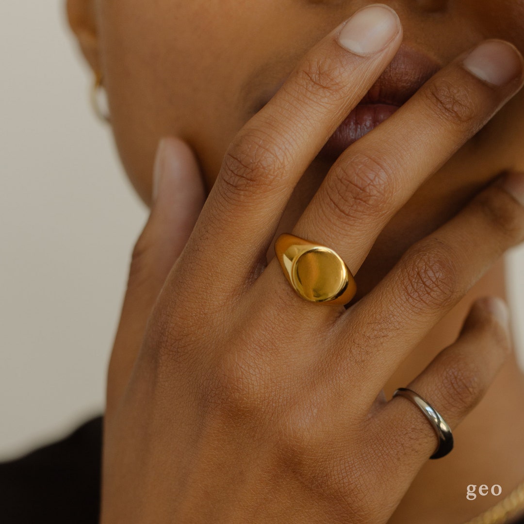 Signet Ring Personalized Ring Engraved Ring Monogram Ring Personalized ...