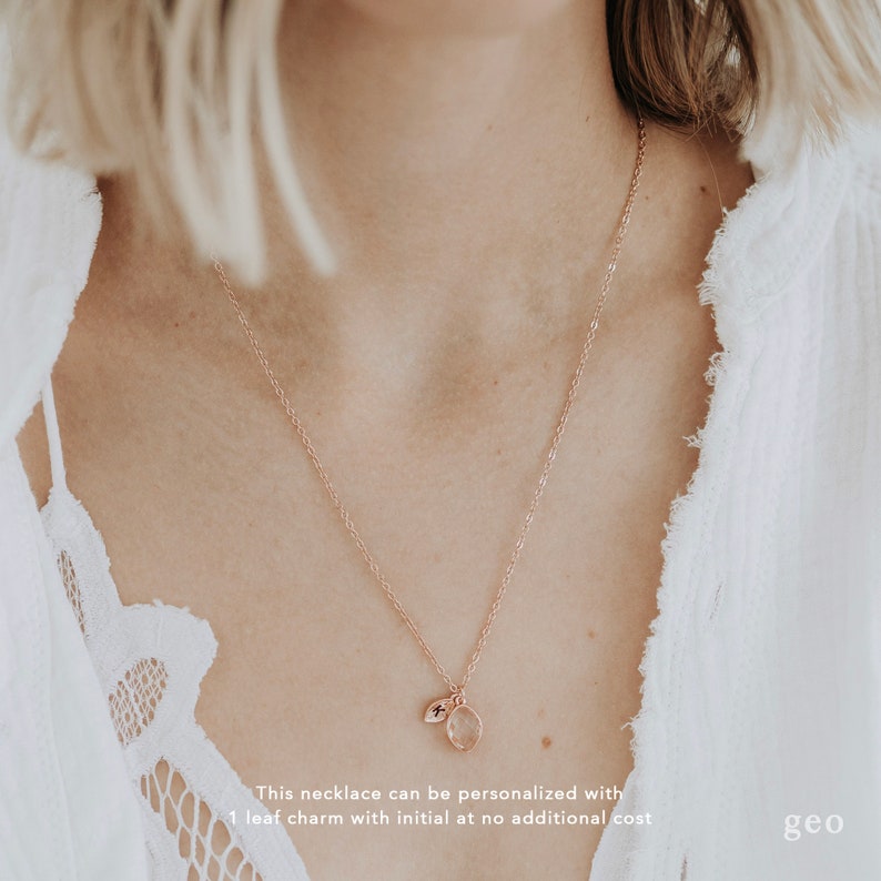 Personalized January Birthstone Necklace Initial Garnet - Etsy