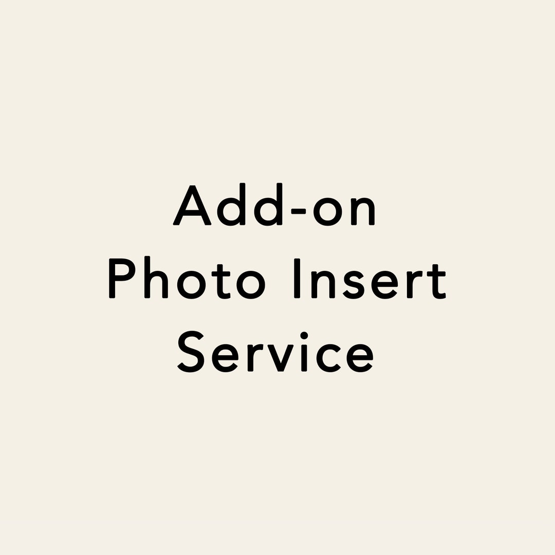 Add-on Printing & Adding Photo Service - Etsy
