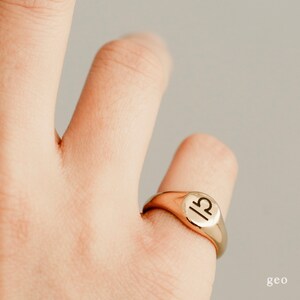 Zodiac Sign Signet Ring Astrology Rings Signet Ring Personalized Zodiac ...