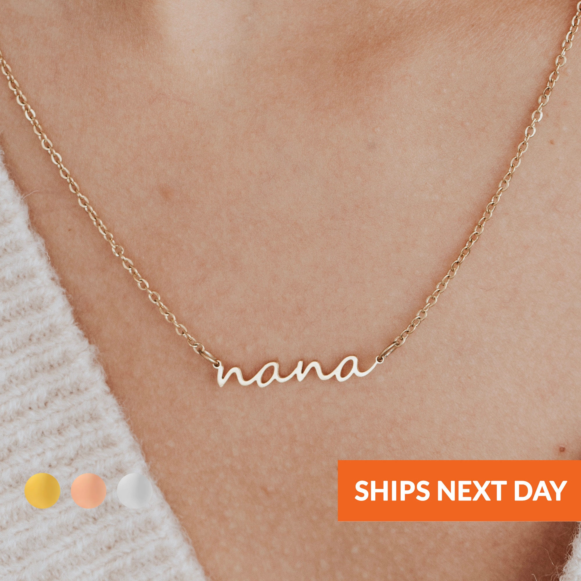 Dainty Nana Necklace Gift for Grandma Necklace for Nana - Etsy