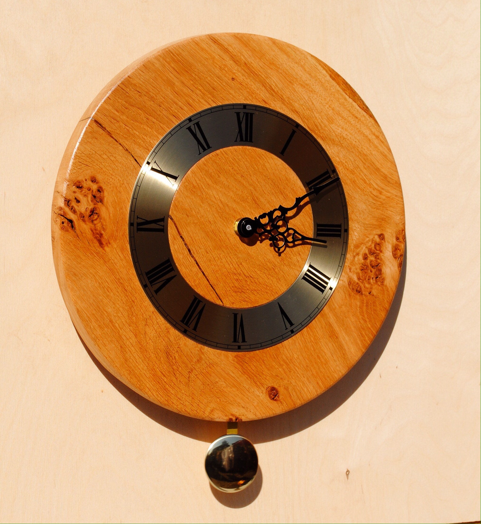 Pendulum Wall Clock In British Hardwood Etsy pendulum-wall-clock-in-british-hardwood-etsy