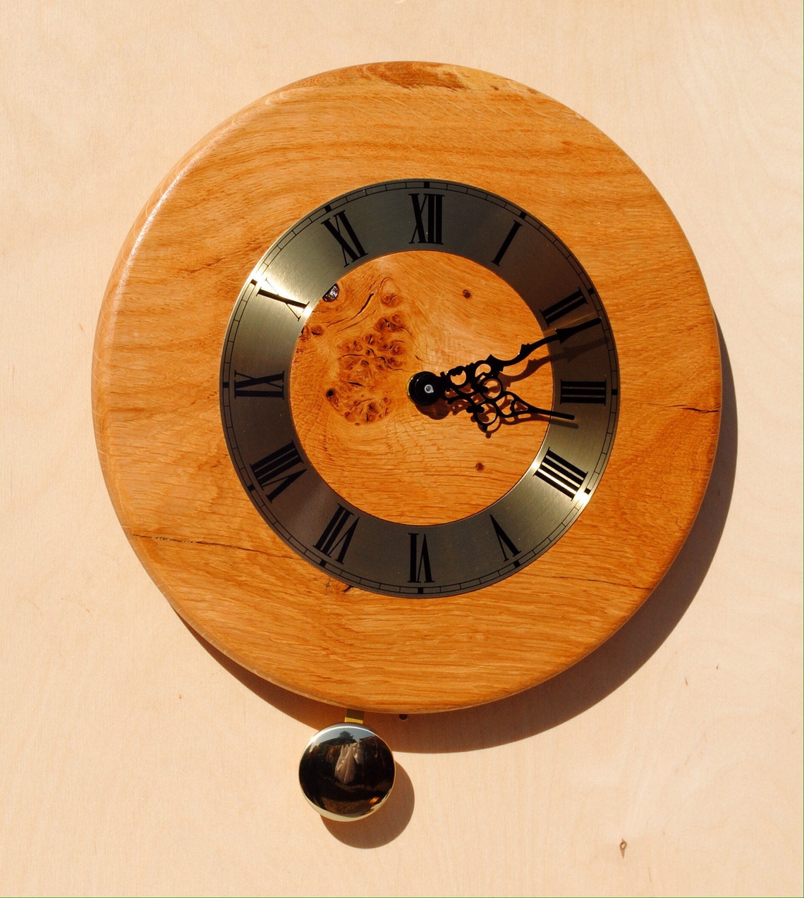 Pendulum Wall Clock In British Hardwood Etsy pendulum-wall-clock-in-british-hardwood-etsy
