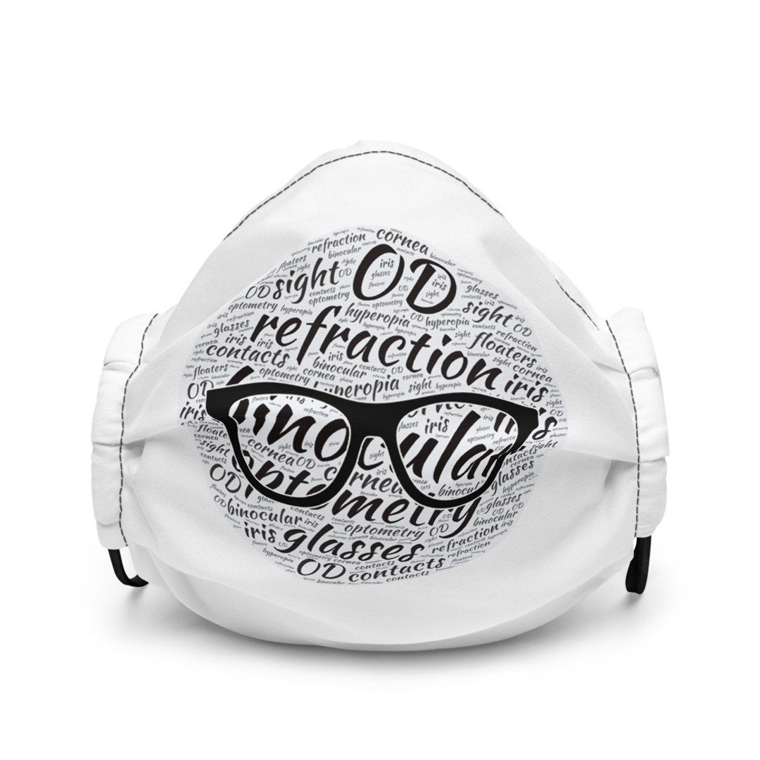 Optometry Word Art Premium Mask / Eye Doctor Collage / Gifts for ...