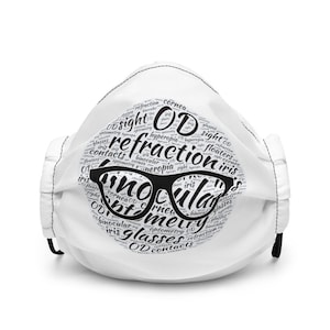 Optometry Word Art Premium Mask / Eye Doctor Collage / Gifts for ...