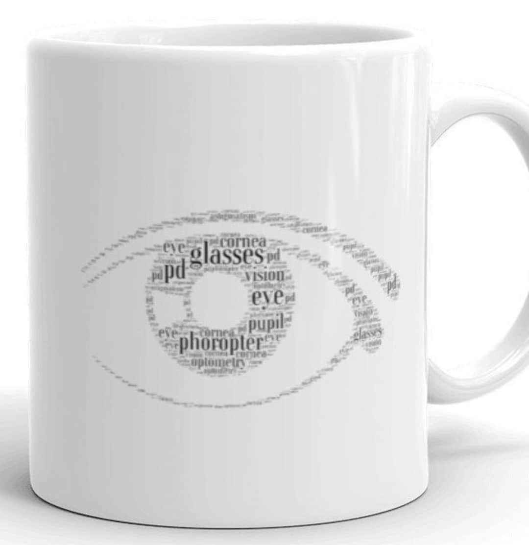 Eye Word Art Collage / Cute Gift for Optometrists Opticians, or Eye ...