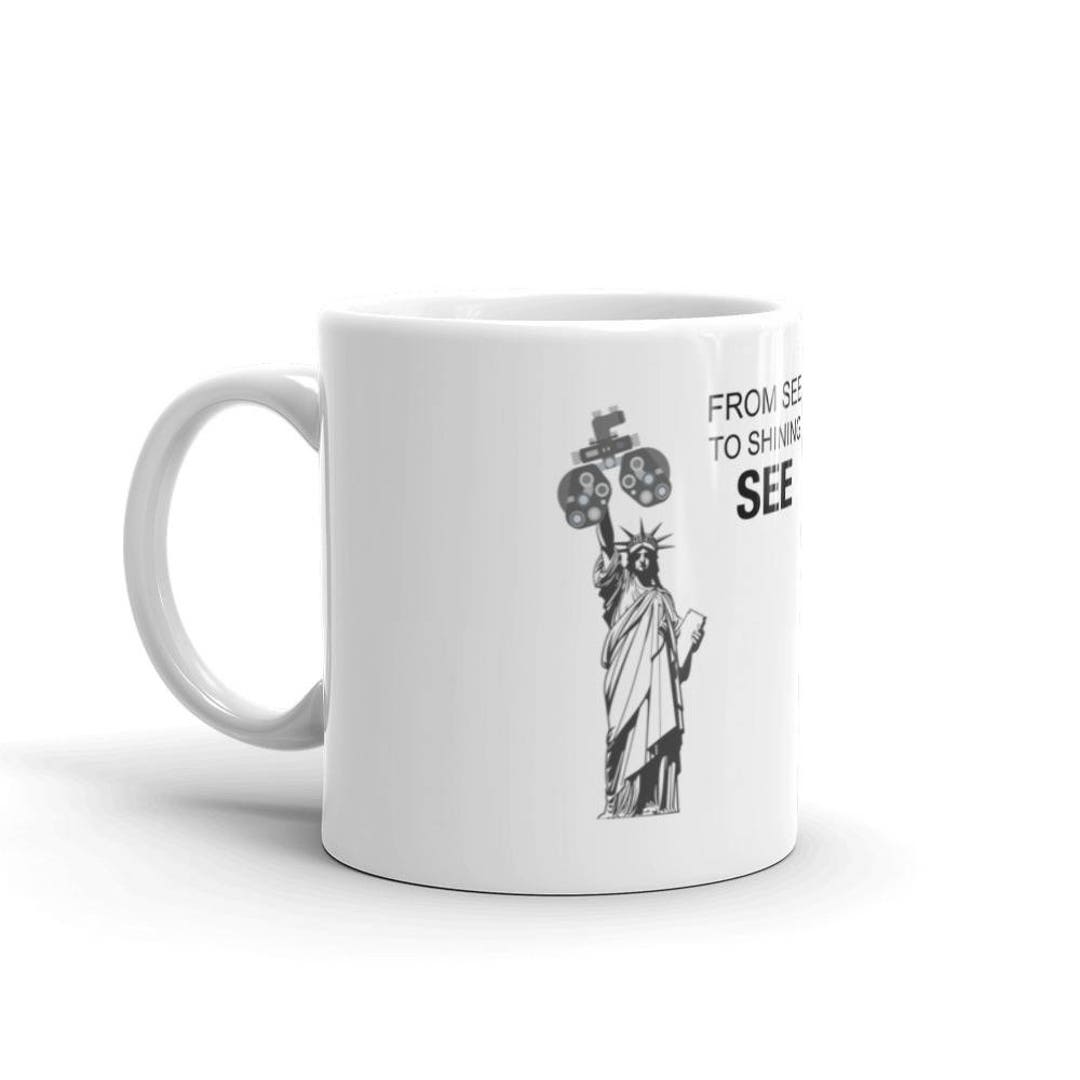 Optometry Optometrist Funny Mug From See to Shining See Phoropter Gifts ...